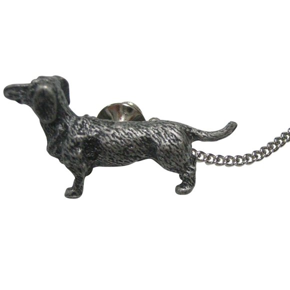 Kiola Designs | Accessories | Dark Silver Toned Dachshund Wiener Dog ...